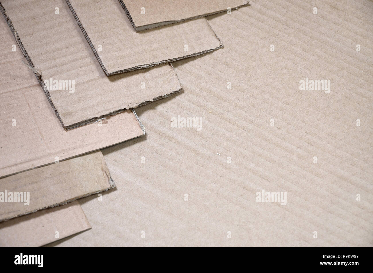 Background of paper textures piled ready to recycle. A pack of old ...