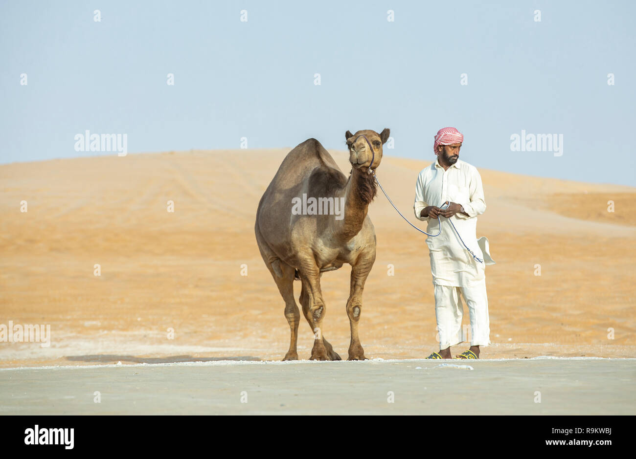 Madinat Zayed, United Arab Emirates, 22nd December, 2018: man with his ...
