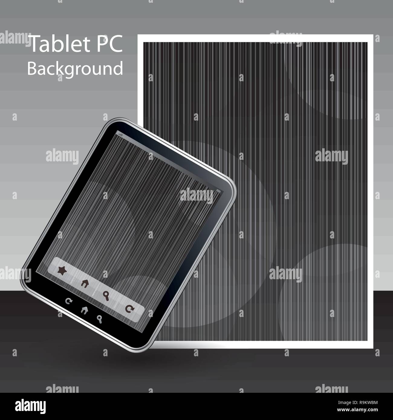 Tablet PC Background, Wallpaper Design Vector Stock Vector Image & Art ...