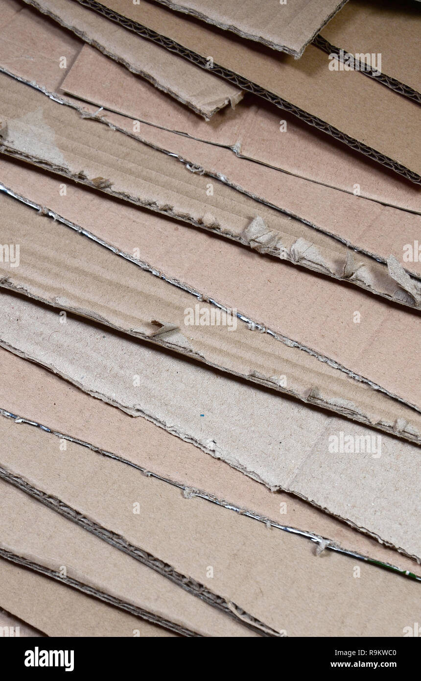 Background of paper textures piled ready to recycle. A pack of old ...