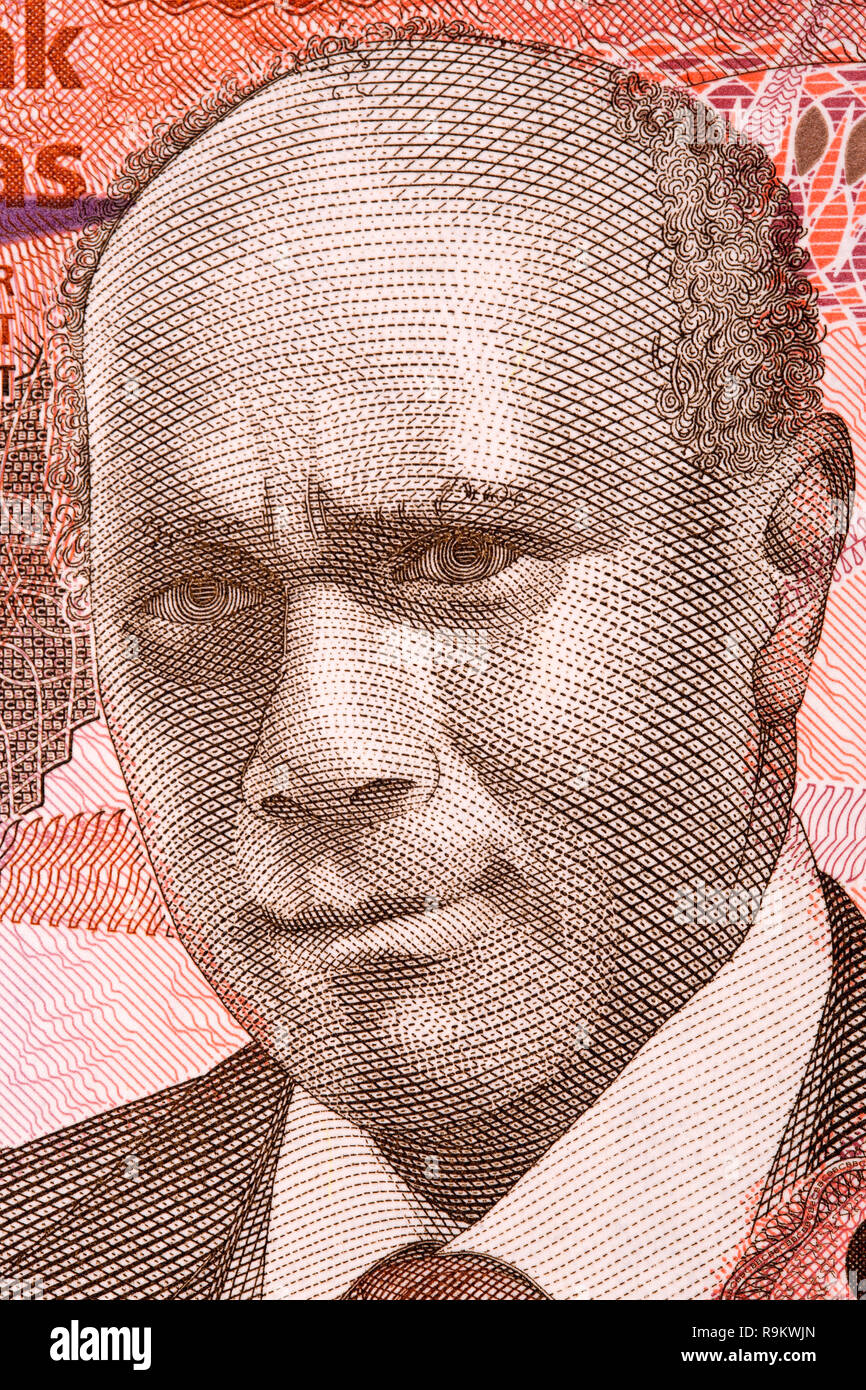 Cecil Wallace-Withfield portrait from Bahamian money Stock Photo - Alamy