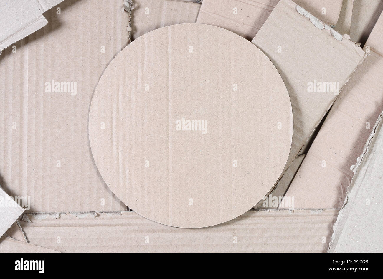 Background image with a lot of beige cardboard paper, which is used to ...