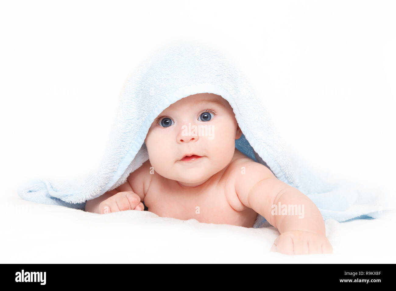 Cute curious baby Stock Photo - Alamy