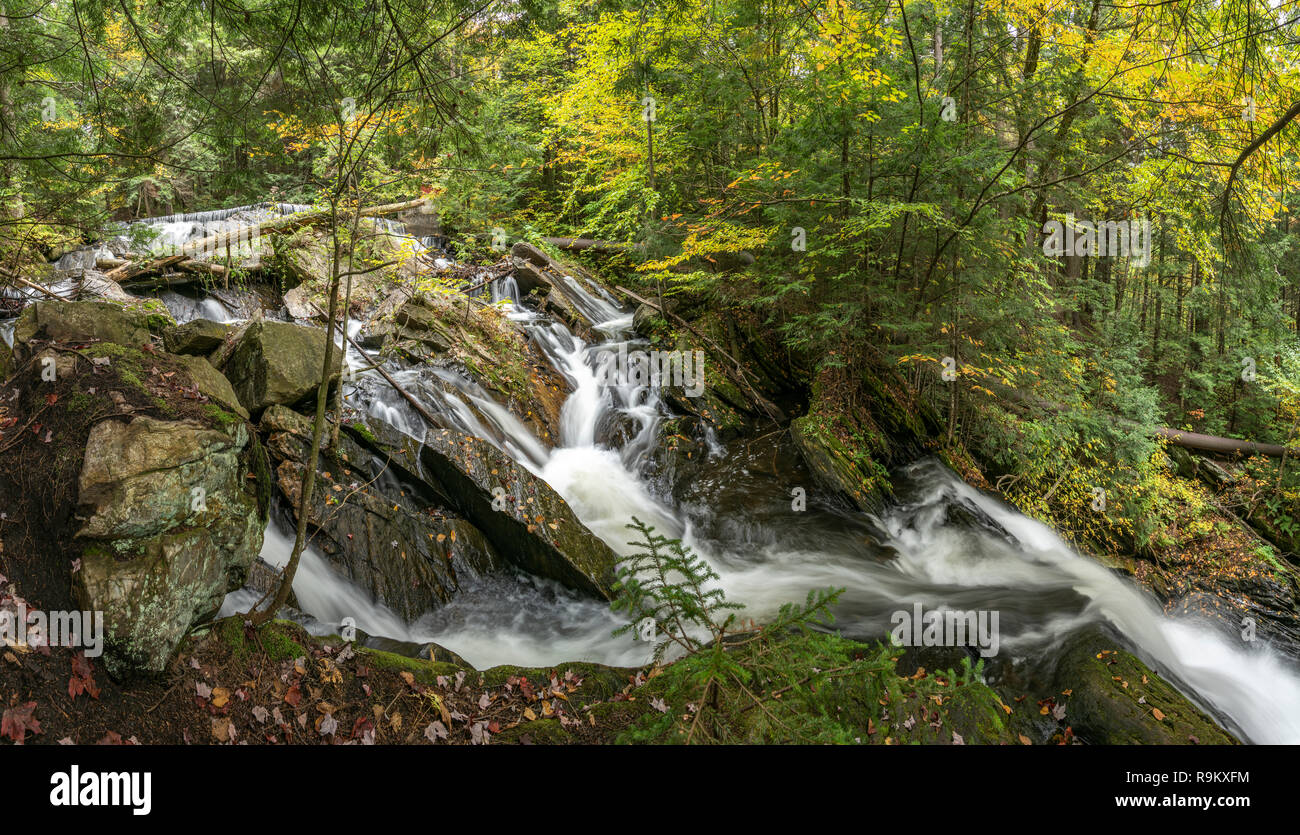 Cascade of Thundering Brook Falls, Green Mountain National Forest ...