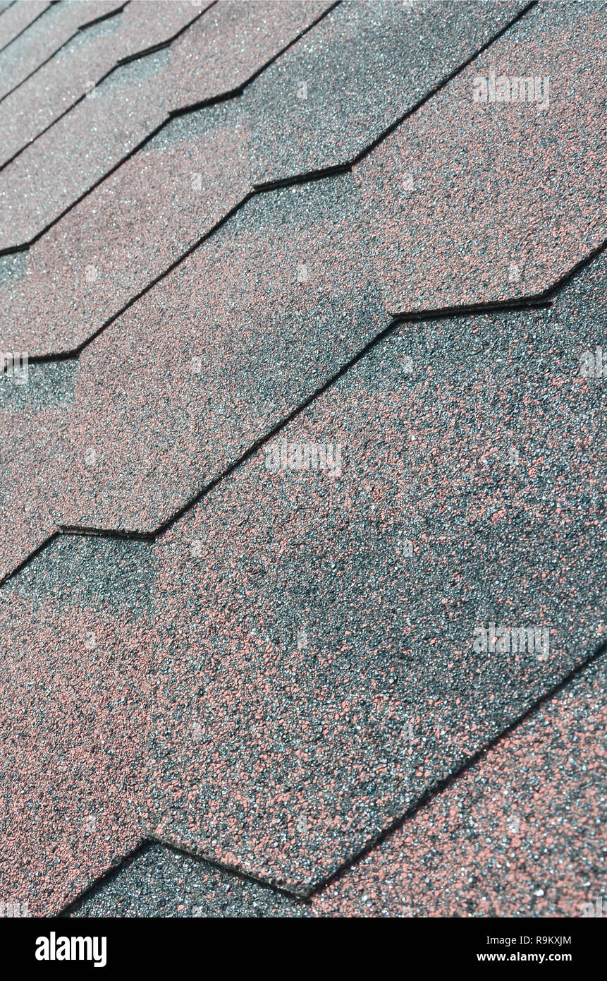 Closeup bitumen shingle roof pattern hi-res stock photography and ...