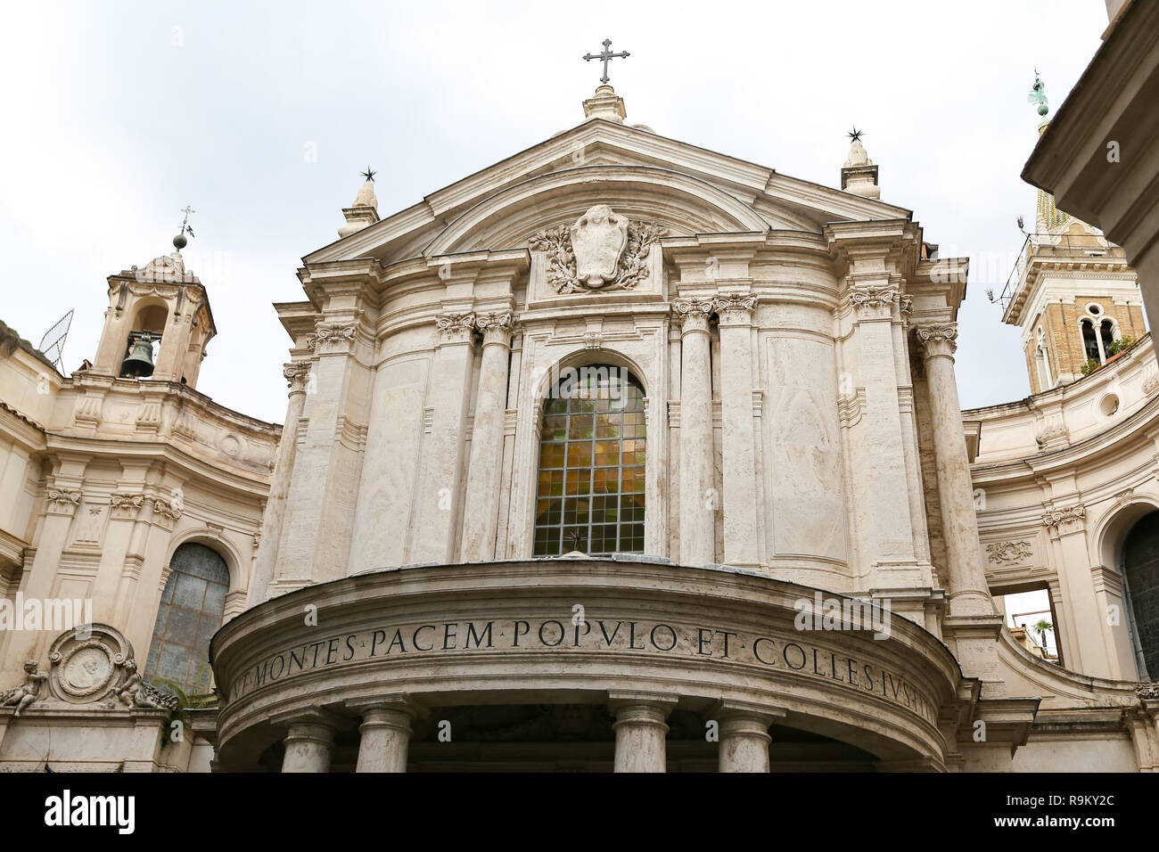 Santa Maria della Pace Church in Rome City, Italy Stock Photo - Alamy