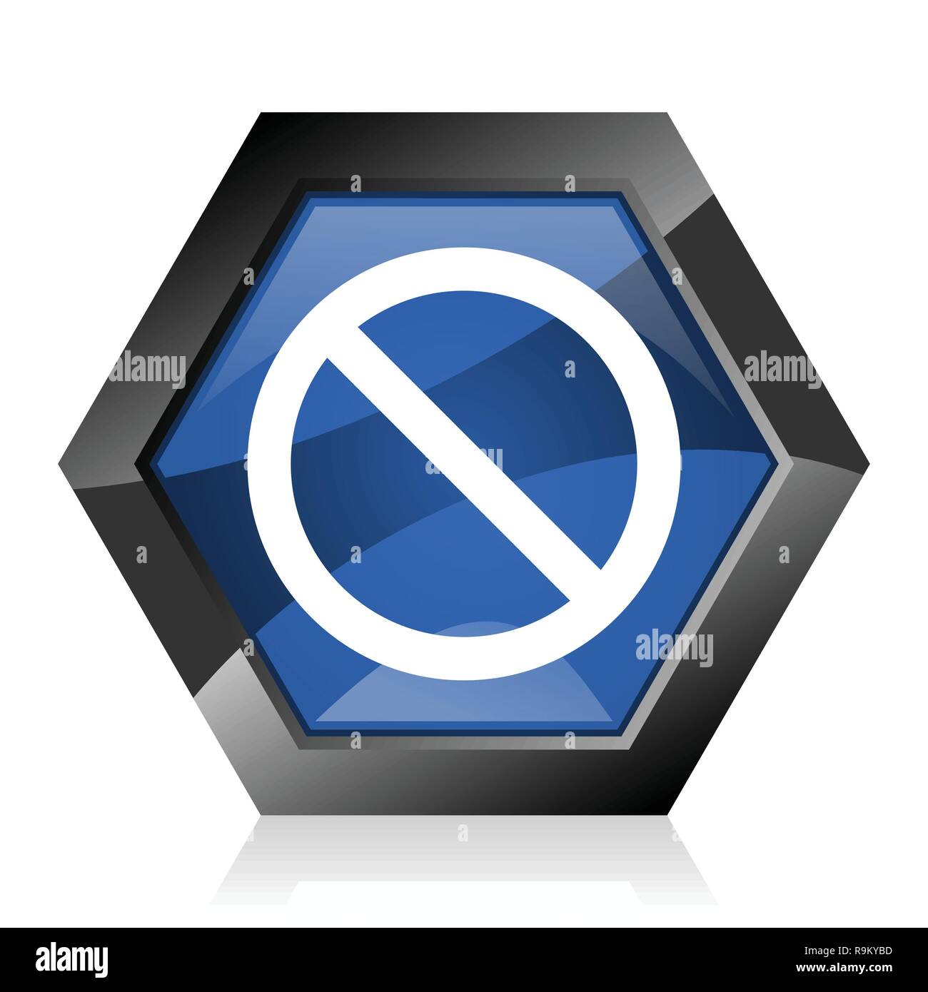 Blue Stop Sign Logo