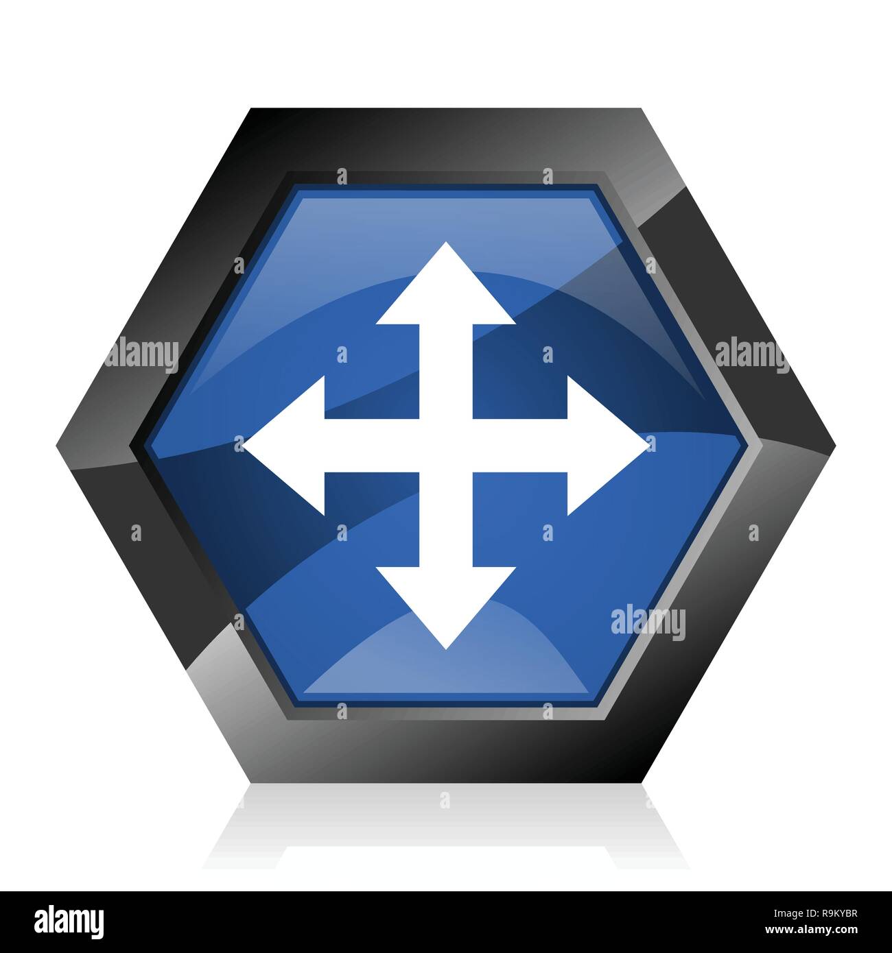 Hexagonal top Stock Vector Images - Alamy