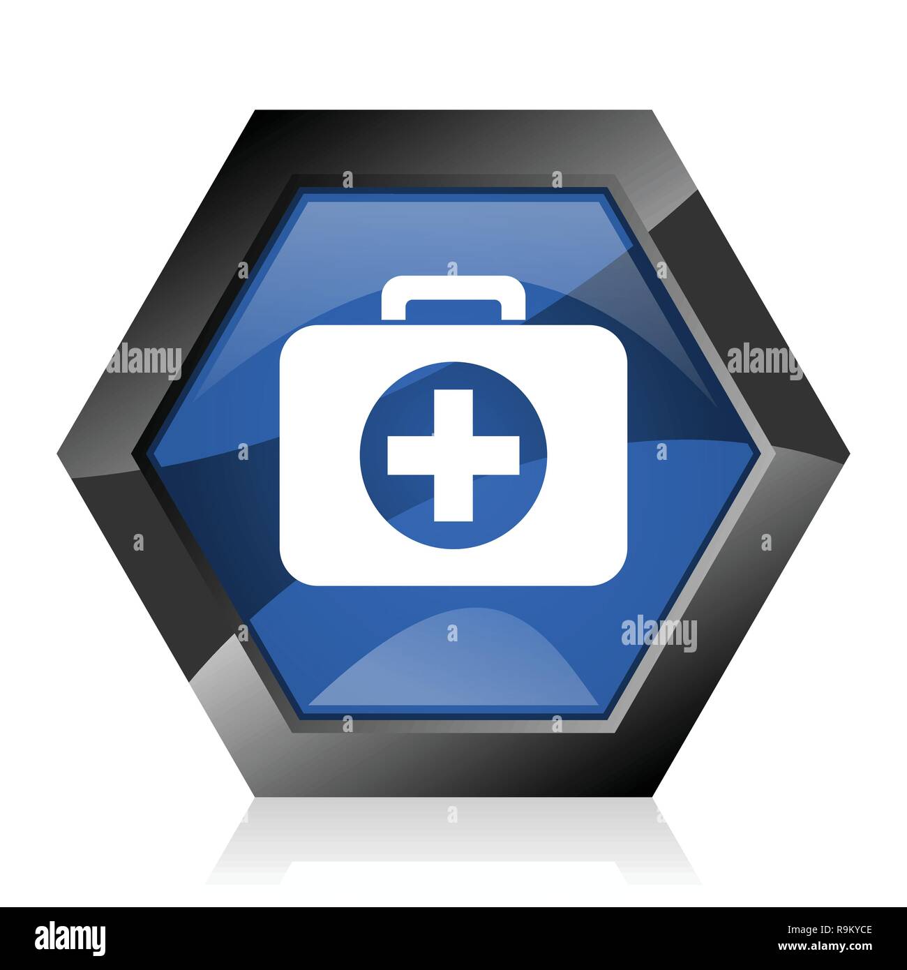 Aid hexagon Stock Vector Images - Alamy