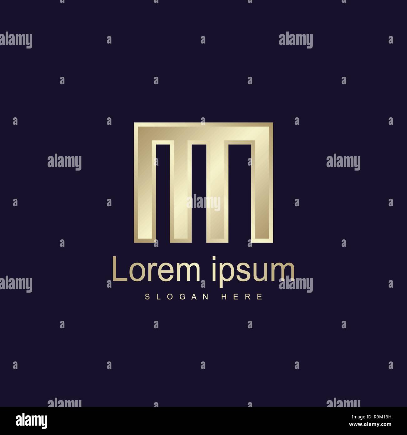 Mn letter logo hi-res stock photography and images - Alamy