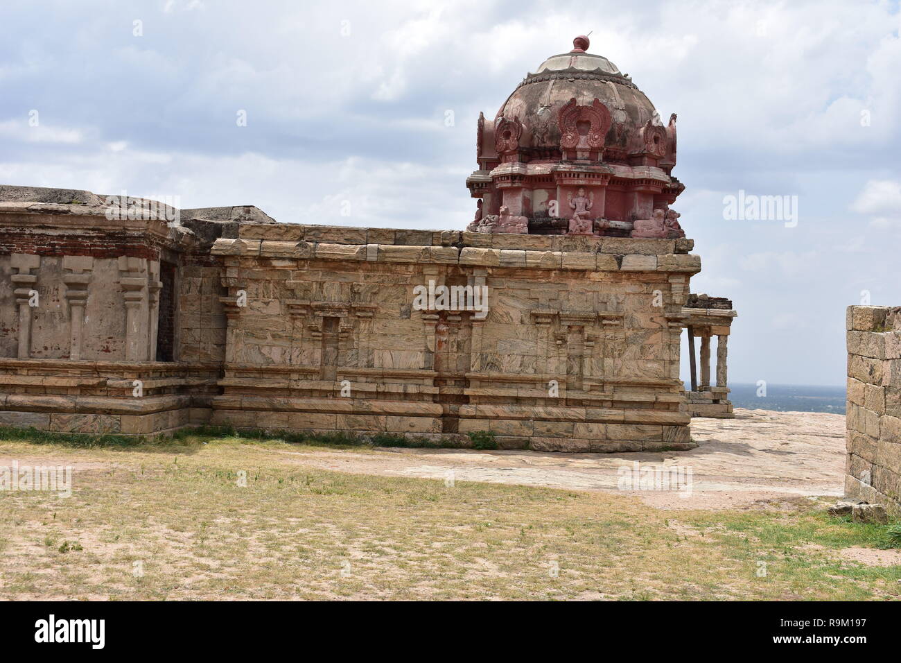 Dindigul, Tamilnadu, India - July 13, 2018: Rock fort and temple Stock ...