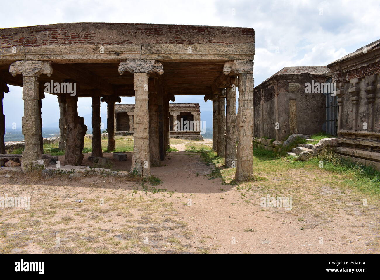 Dindigul, Tamilnadu, India - July 13, 2018: Rock fort and temple Stock ...