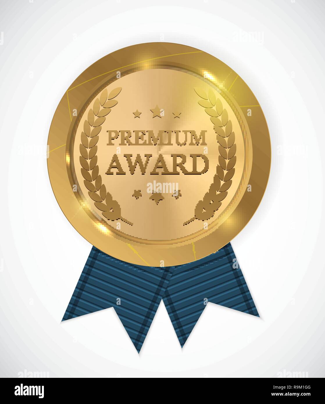 Premium Award Gold Medal. Vector Illustration EPS10 Stock Vector Image ...