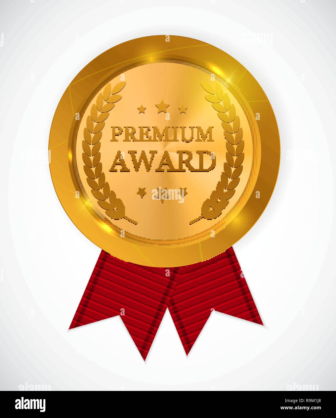 Premium Award Gold Medal. Vector Illustration EPS10 Stock Vector Image ...