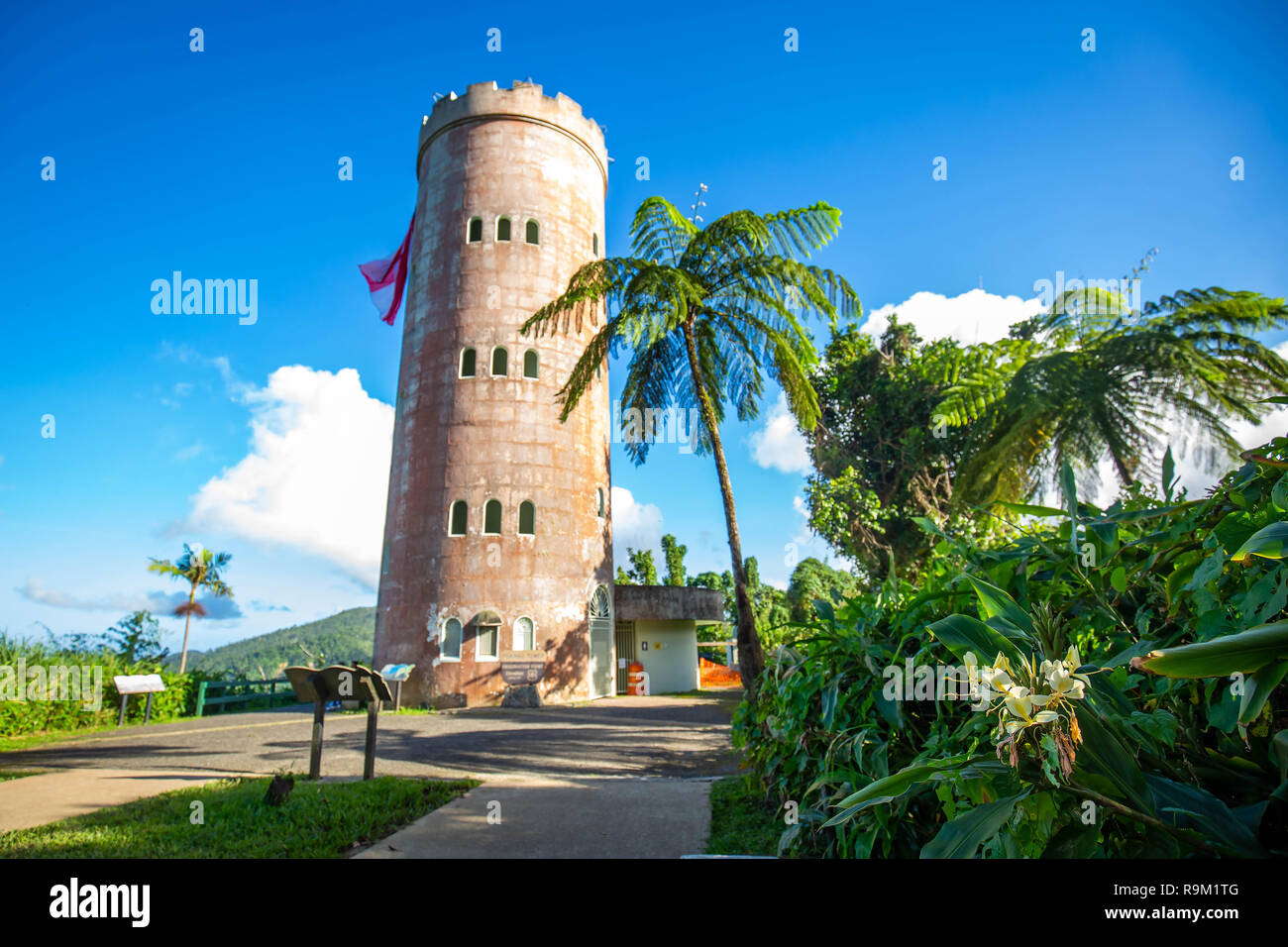 Yokahu Tower in El Yunque forest Puerto Rico scenic view Stock Photo ...