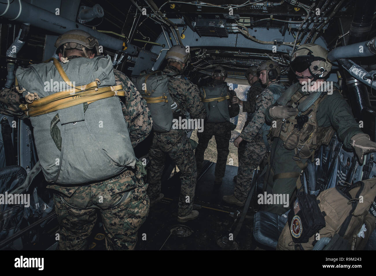 Marines with the 11th Marine Expeditionary Unit (11th MEU), standby to ...