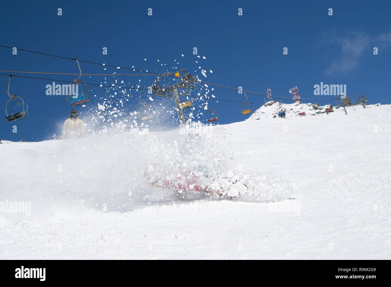 Snowboarder fall hi-res stock photography and images - Alamy