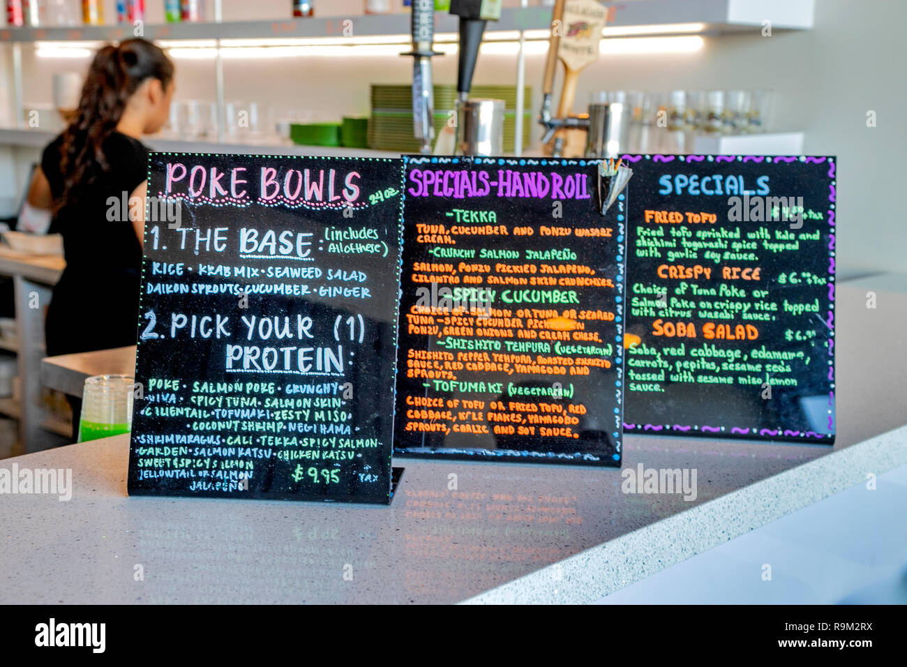 Fast food menu sign hi-res stock photography and images - Alamy