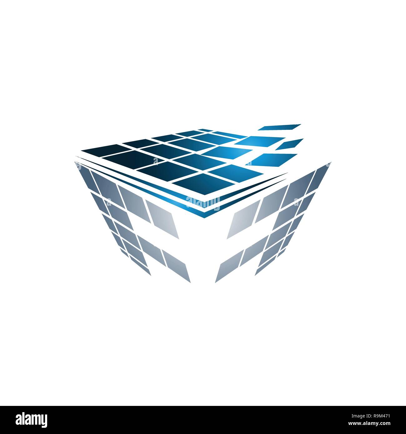 Cube logo hi-res stock photography and images - Alamy