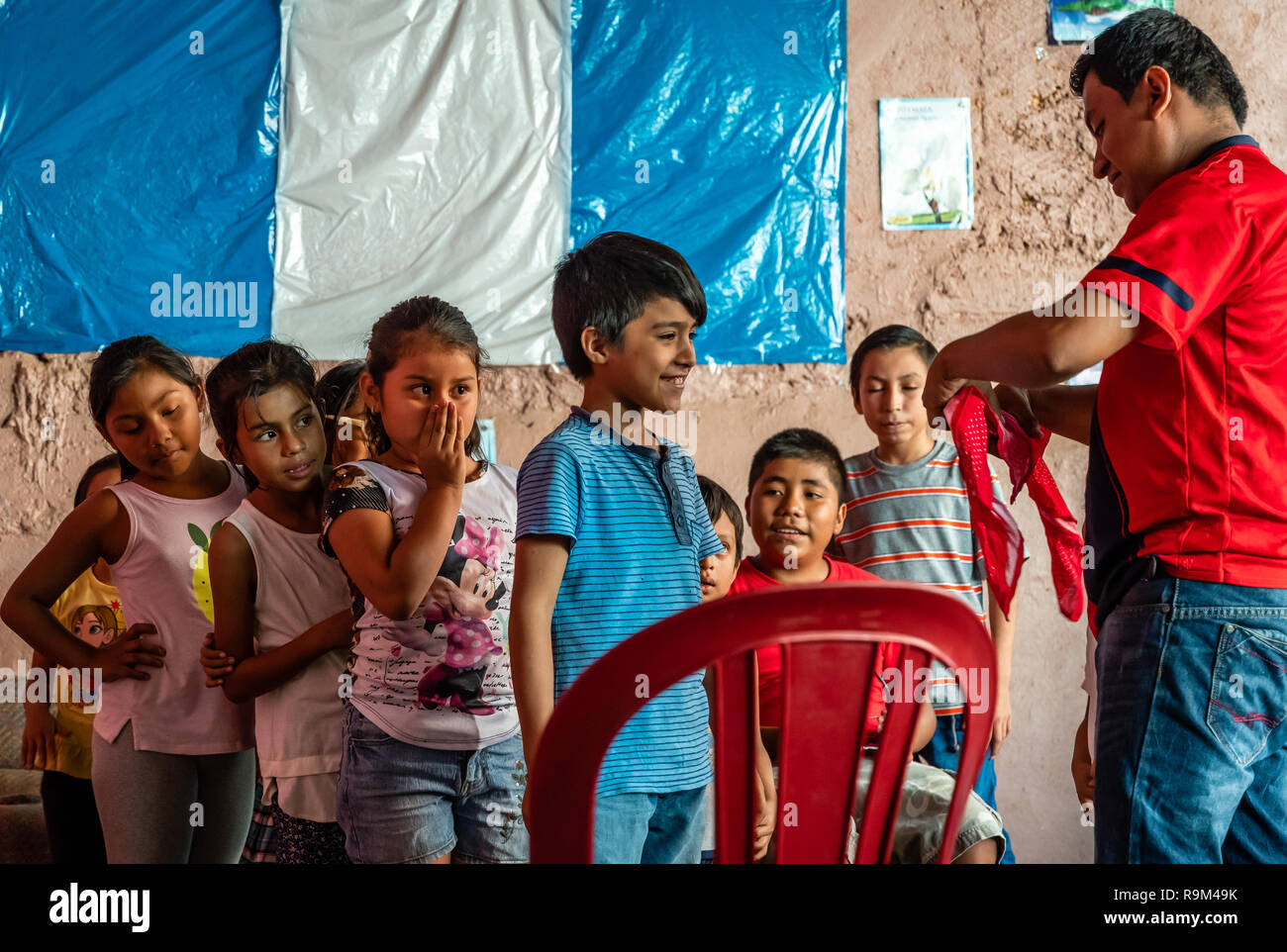 children playing games in Guatemala Stock Photo - Alamy