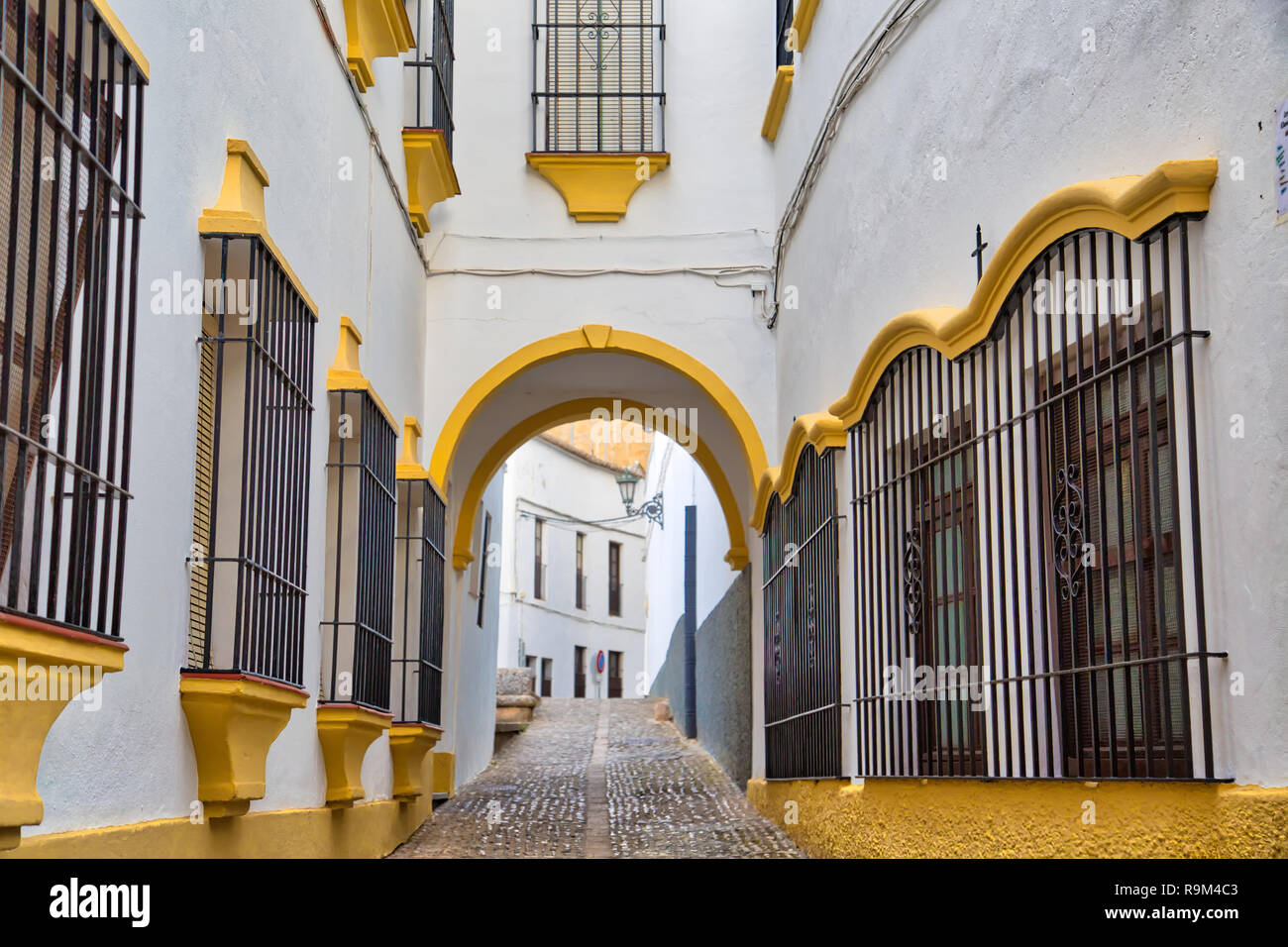 Spain, Ronda streets in historic city center Stock Photo - Alamy