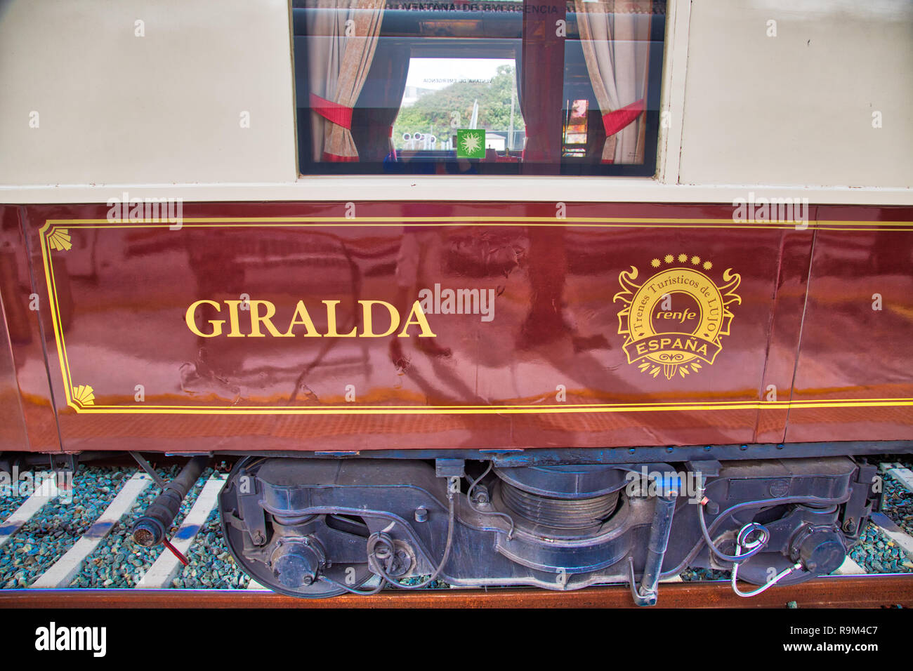 Ronda, Andalucia, Spain-October 20, 2017: Ronda Old Luxury Train at ...