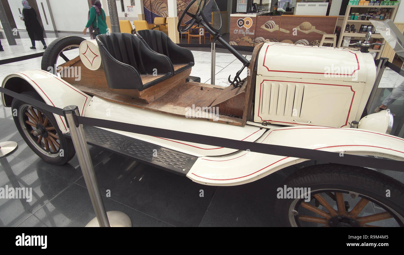 Museum car exhibit in the Ferrari World Abu Dhabi Stock Photo - Alamy