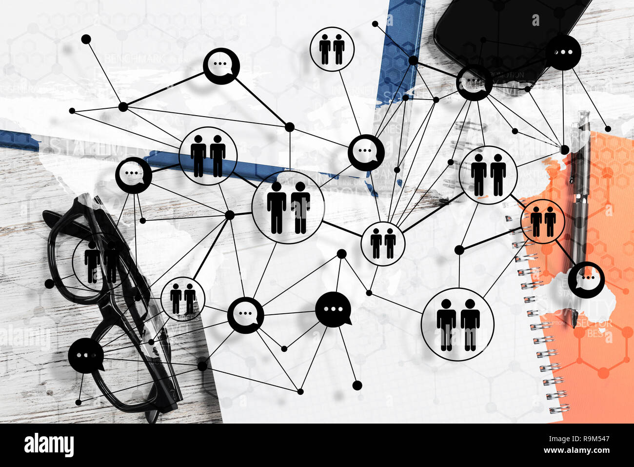 Social connection and networking concepts Stock Photo - Alamy