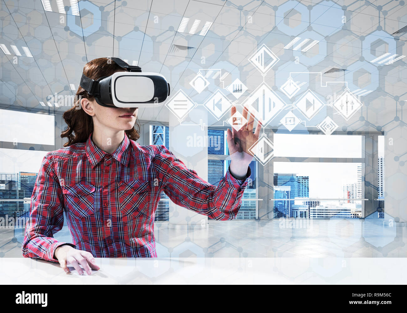 Virtual reality experience Stock Photo - Alamy Virtual reality experience Stock Photo - Alamy