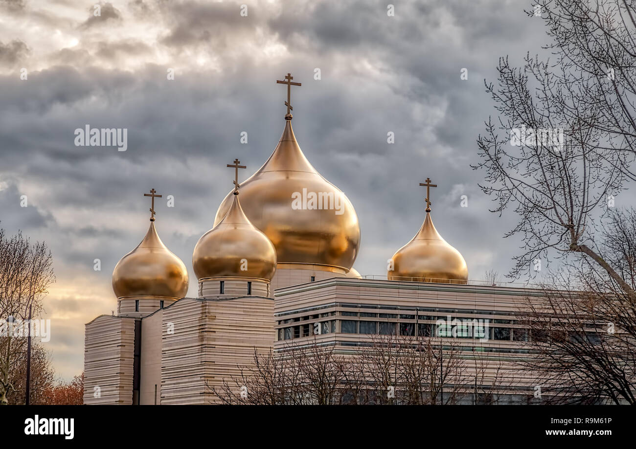 Holy Trinity Russian Orthodox Cathedral - Paris, France Stock Photo - Alamy