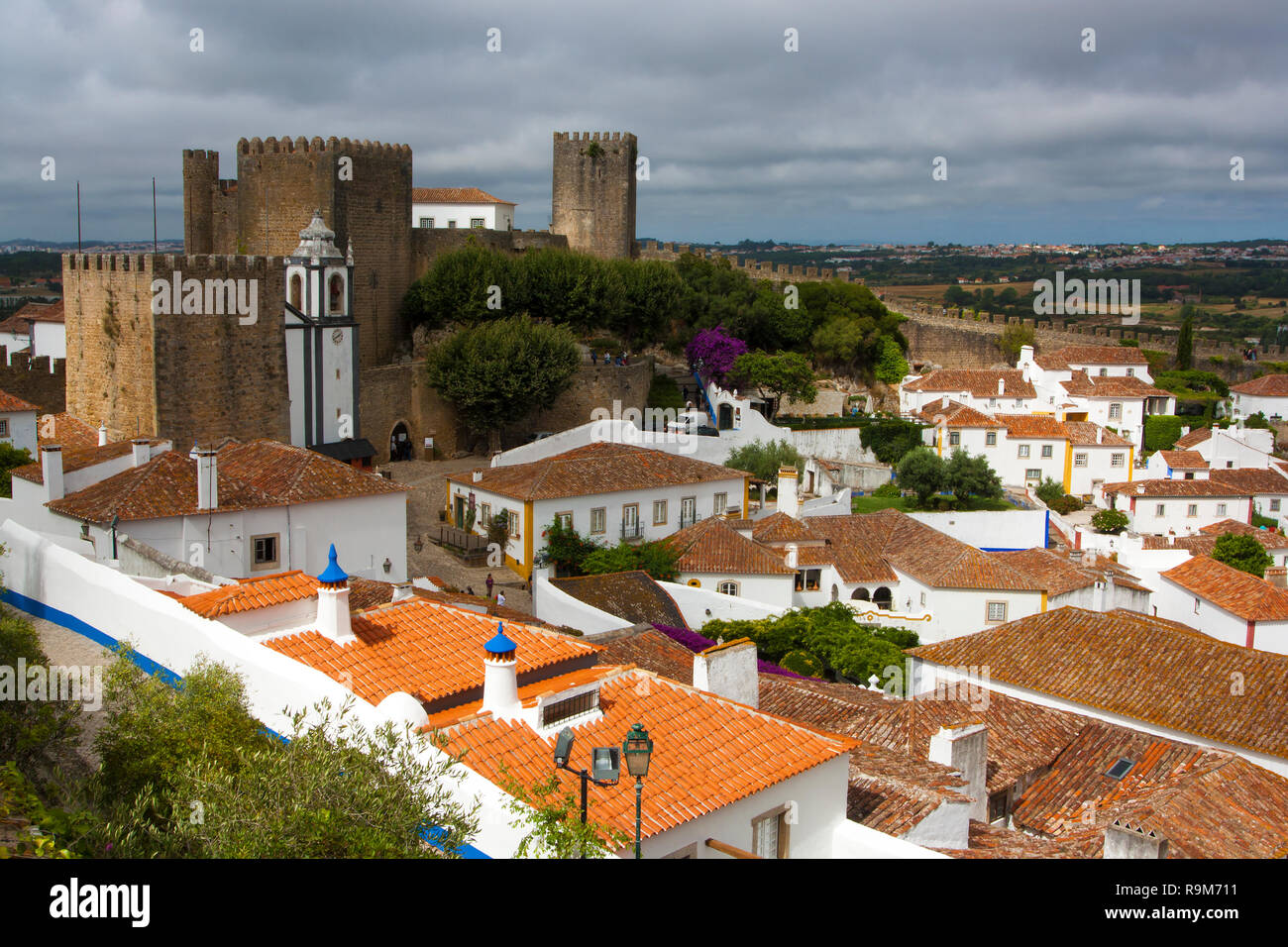 Obidos city in the Portugal Stock Photo - Alamy