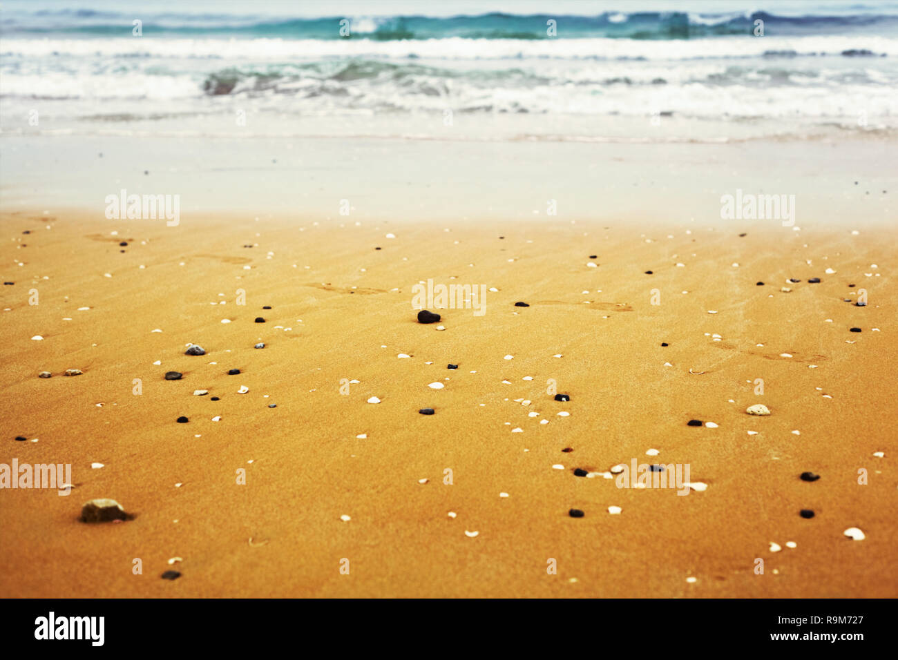 beach sand - travel, seascape, vacation and summer holidays concept ...