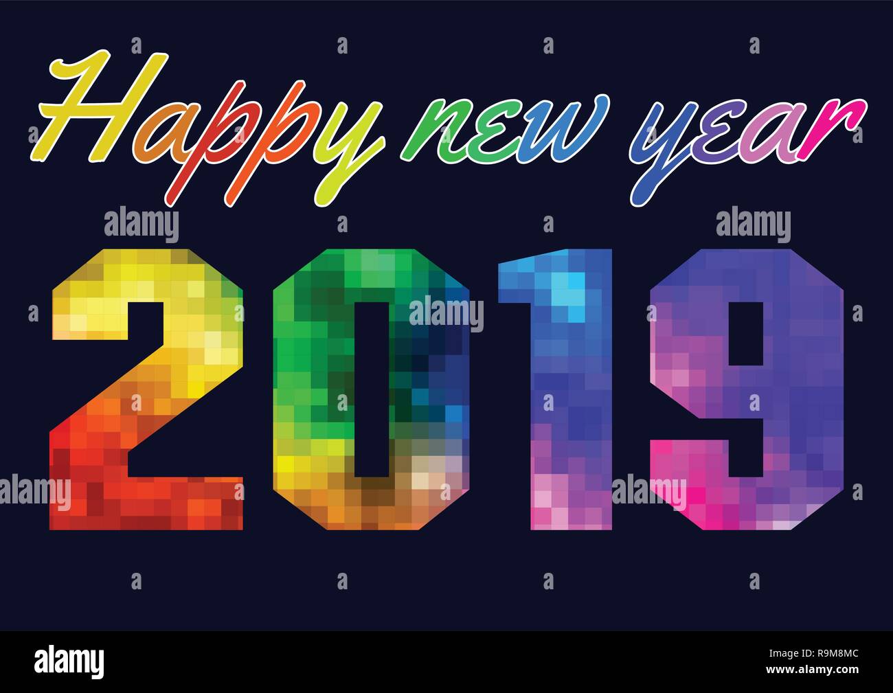 Welcome 2019 illustration vector Stock Vector Image & Art - Alamy