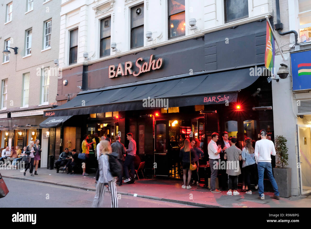 A general view of bar Soho at night Stock Photo - Alamy