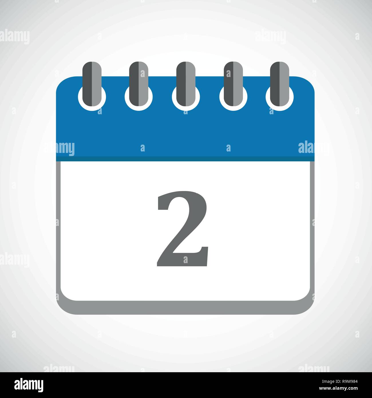 vector illustration of blue calendar 2 icon EPS10 Stock Vector Image ...