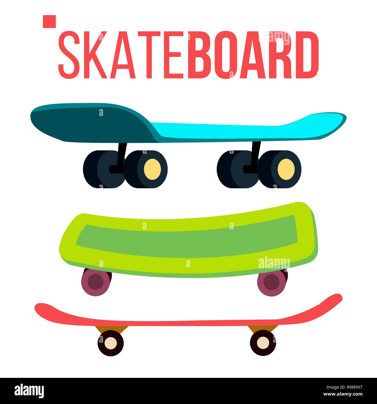 Cartoon Skateboard High Resolution Stock Photography and Images - Alamy