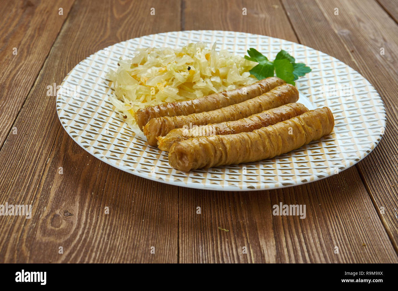 Bulviniai vedarai - Lithuanian sausage, various types of sausage or ...