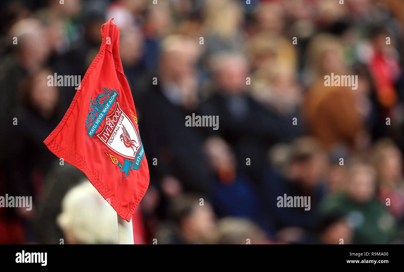 General view of the corner flag before the Premier League match at ...