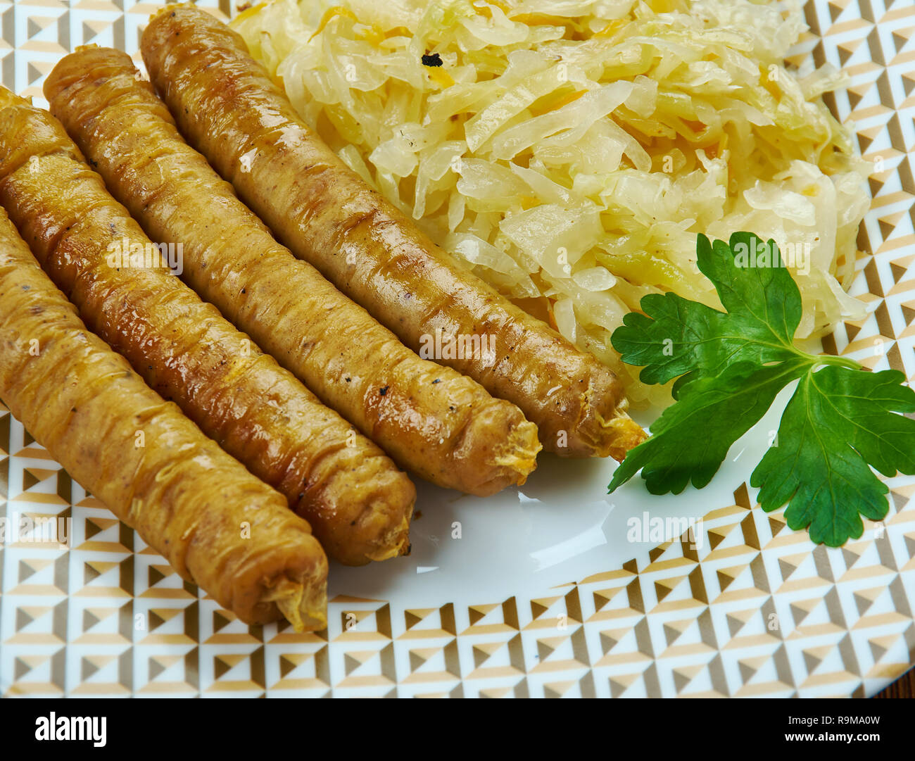 Bulviniai vedarai - Lithuanian sausage, various types of sausage or ...
