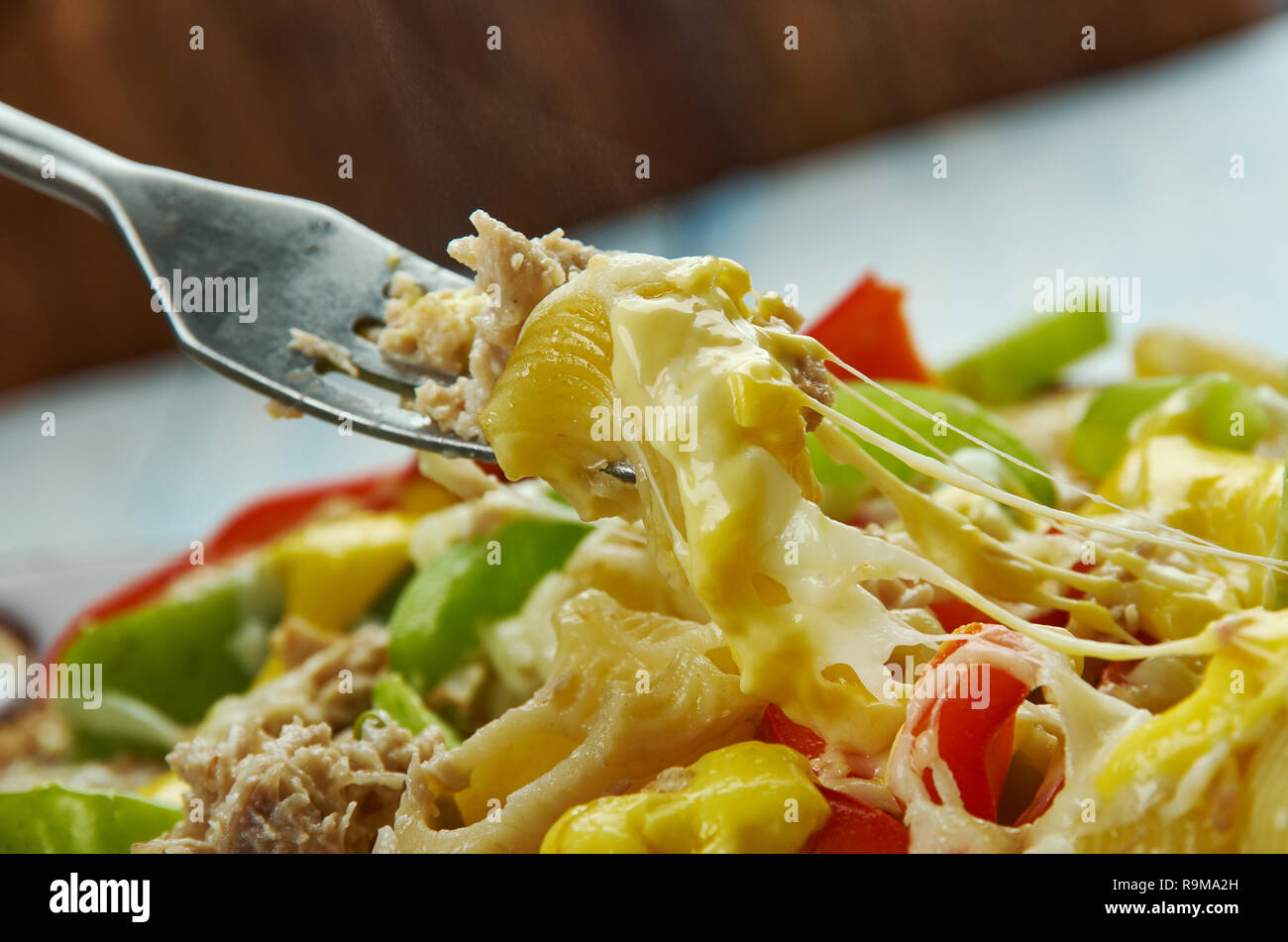 Stuffed Peppers Pasta Casserole, shredded Cheddar-Jack cheese mix Stock ...