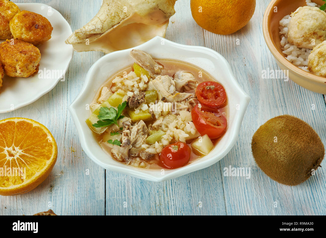Creole Chicken Gumbo Soup , Creole cuisine, Traditional assorted dishes ...