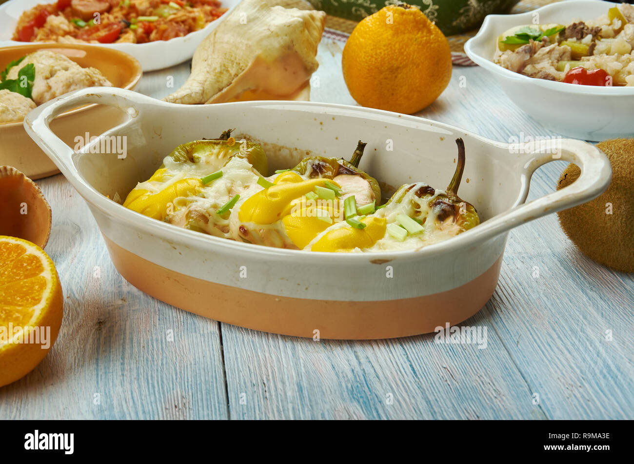 Cajun Smokey Chicken Chile Rellenos, Southern seafood version of ...