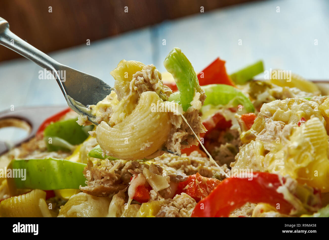 Stuffed Peppers Pasta Casserole, shredded Cheddar-Jack cheese mix Stock ...