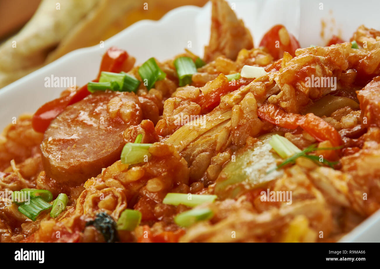 Turkey Bone Gumbo, Creole , cuisine, Traditional assorted dishes, Top ...