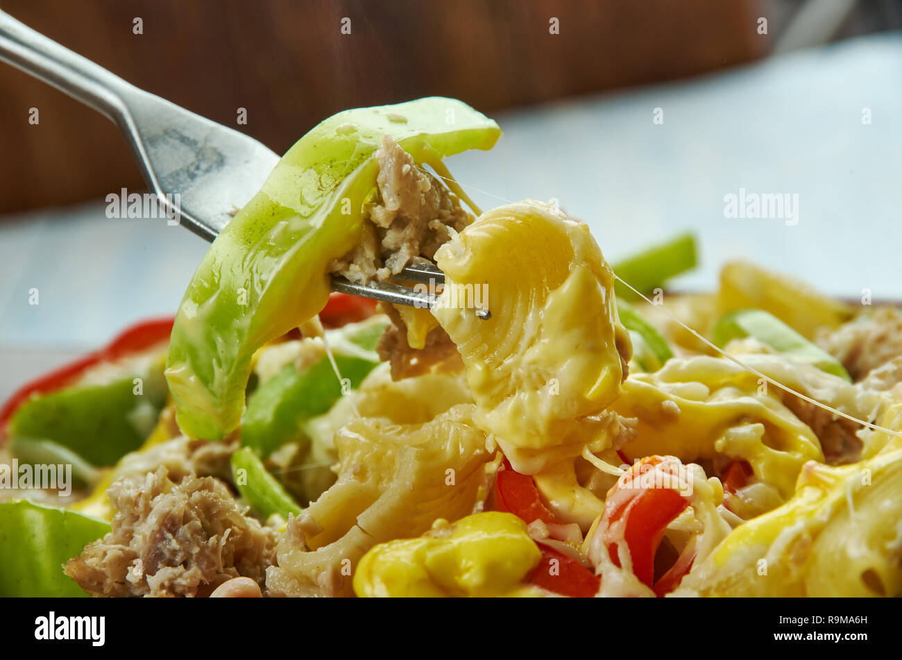 Stuffed Peppers Pasta Casserole, shredded Cheddar-Jack cheese mix Stock ...