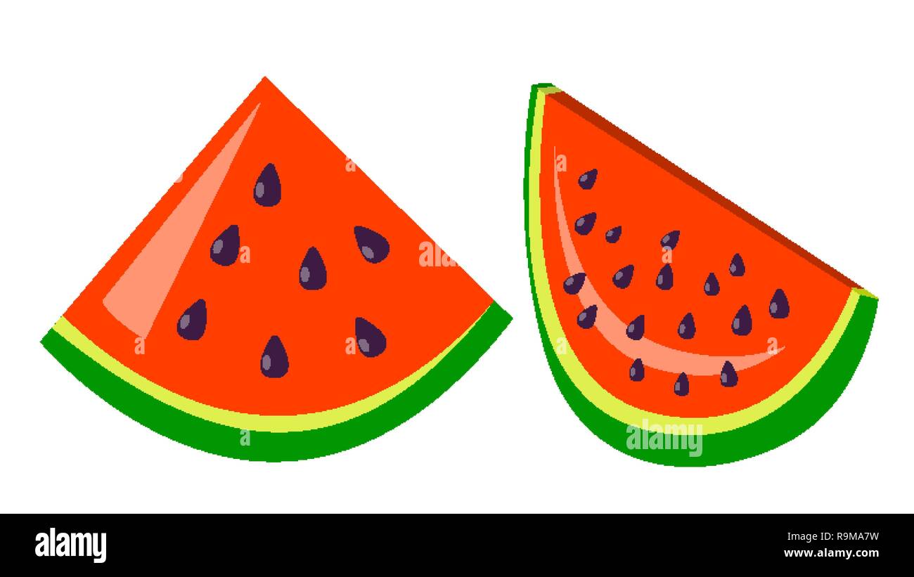 Watermelon Icon Vector. Tasty Fruit. Fresh Healthy Food. Natural ...