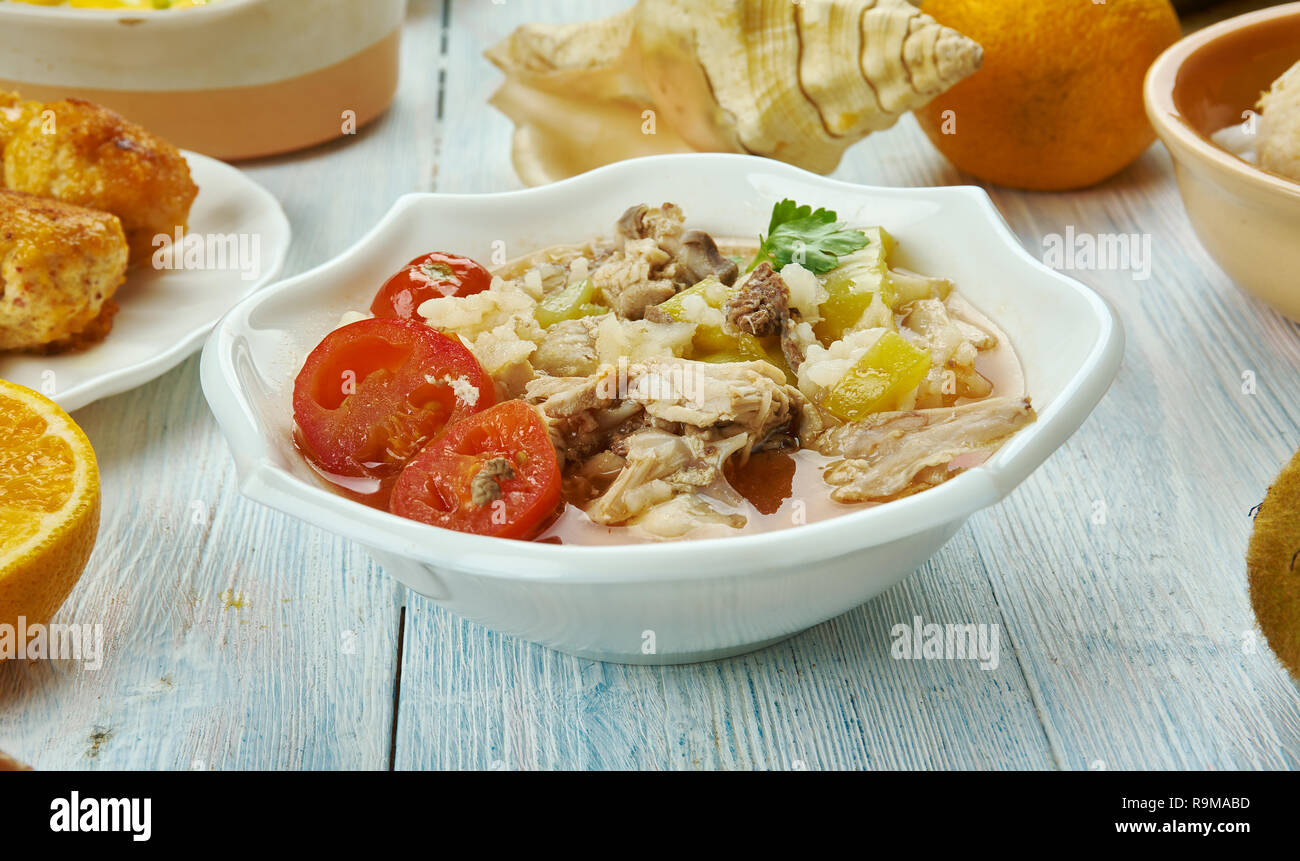 Creole Chicken Gumbo Soup , Creole cuisine, Traditional assorted dishes ...