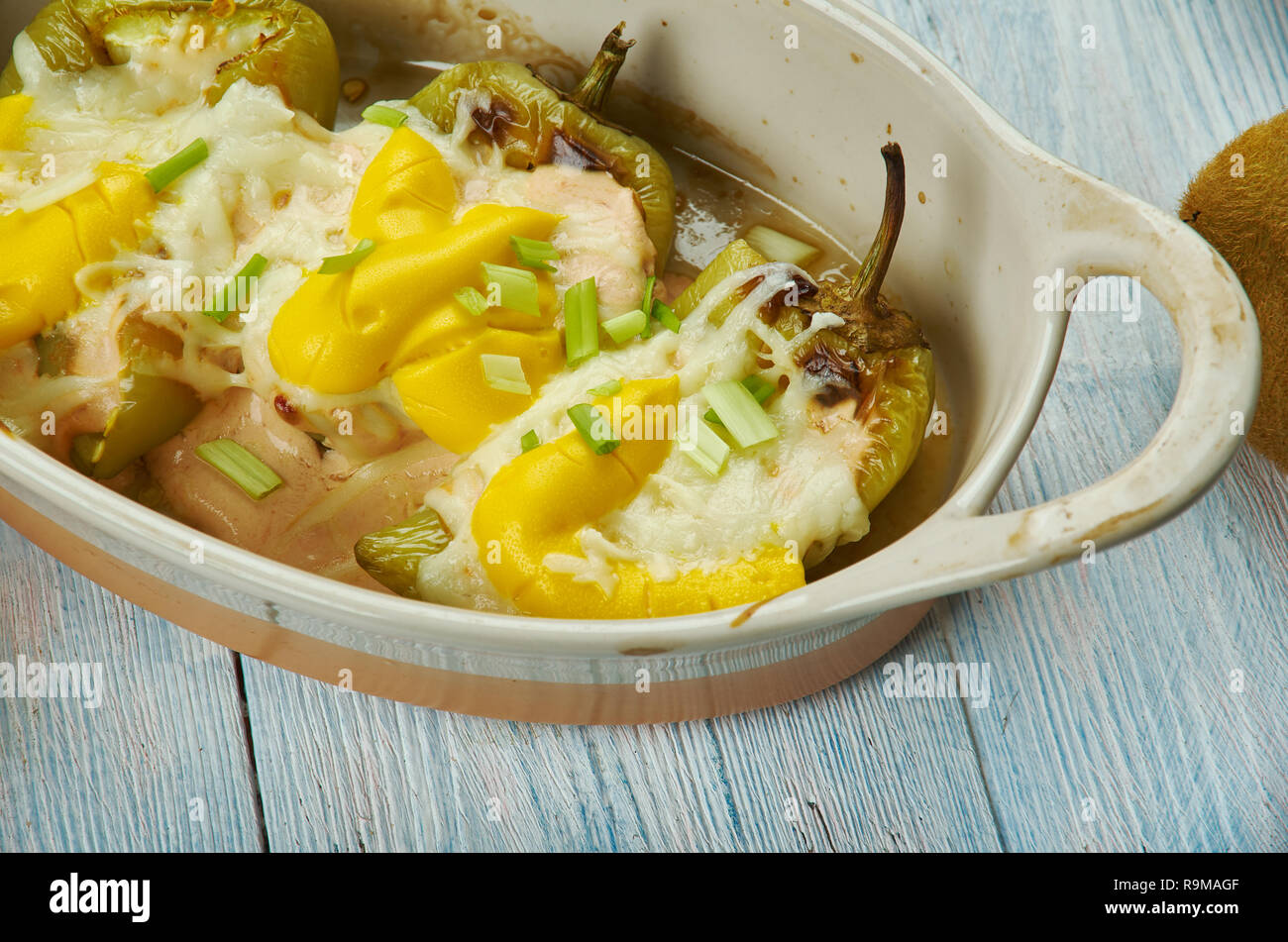 Cajun Smokey Chicken Chile Rellenos, Southern seafood version of ...