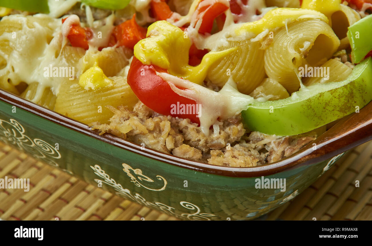 Stuffed Peppers Pasta Casserole, shredded Cheddar-Jack cheese mix Stock ...