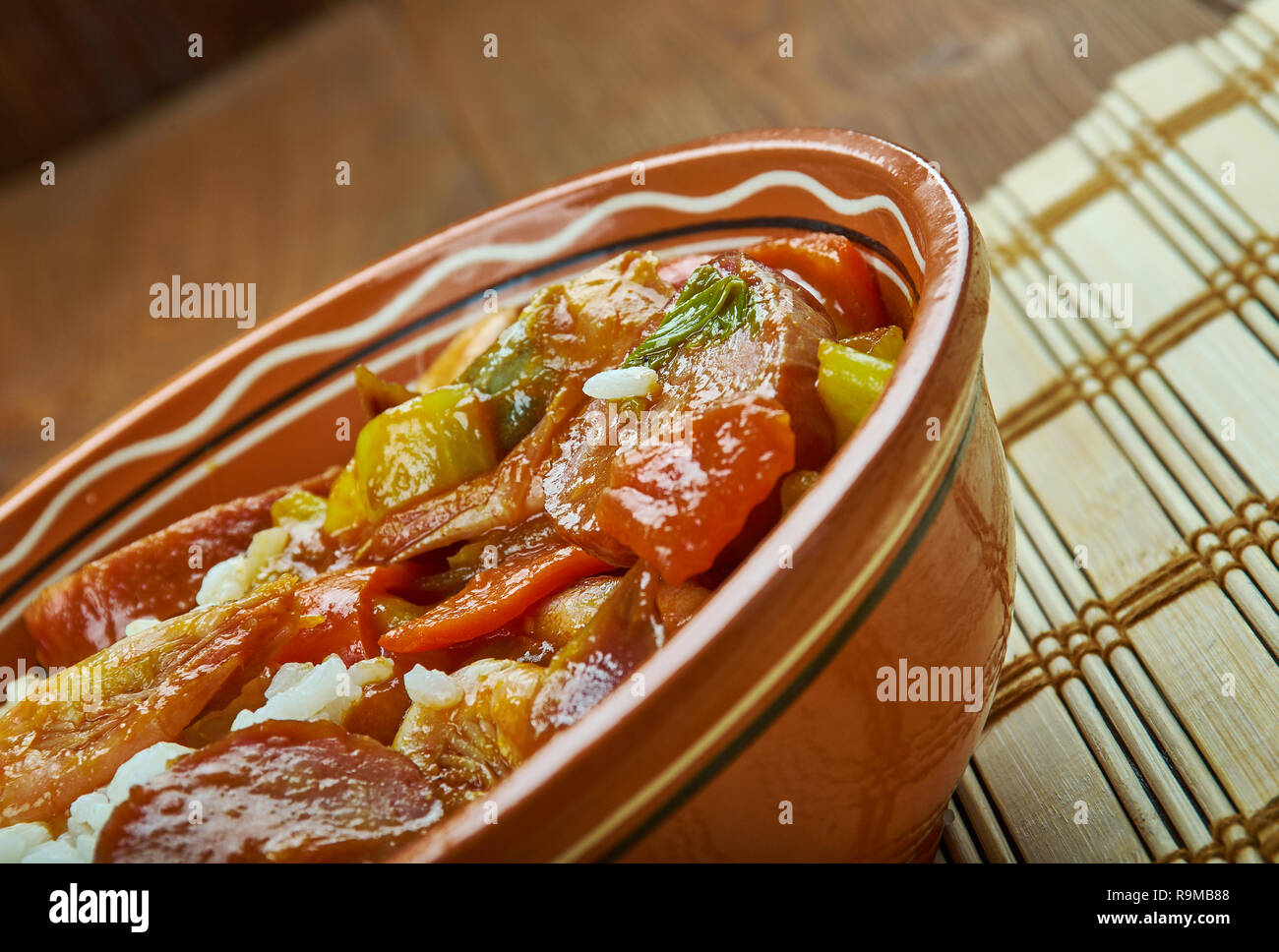 Authentic New Orleans Style Gumbo Is Real Cajun Stock Photo - Alamy